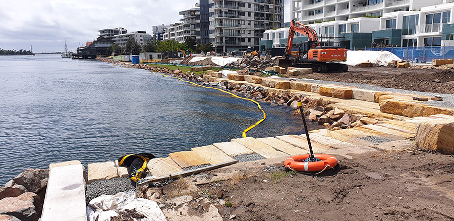 Silt curtains stop pollution along Newcastle foreshore | Jaybro - Blog