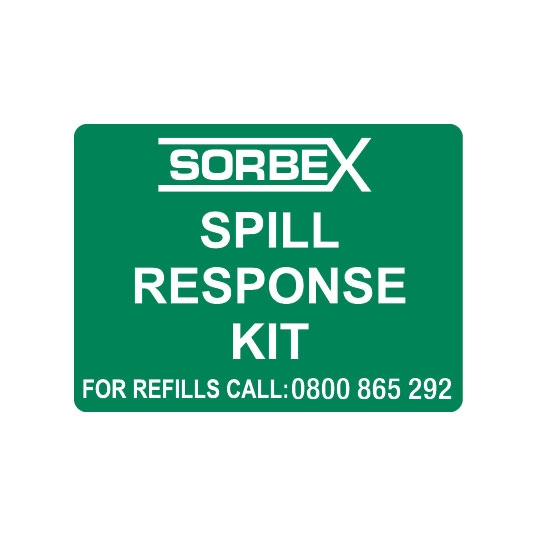 Poly Sign - Sobex Spill Response Kit 450 x 300mm | Jaybro New Zealand