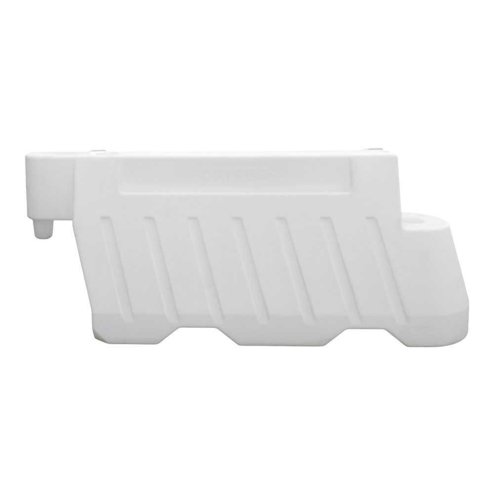 Fortress Water Filled Barrier White | Lightweight Pedestrian Barrier