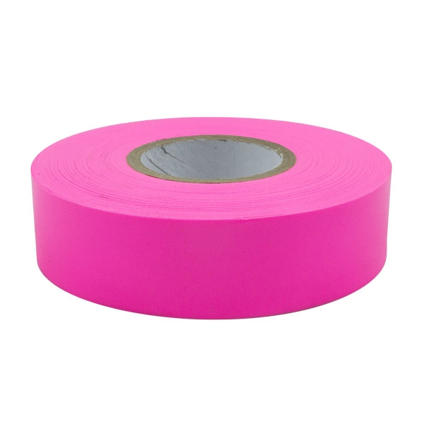 Fluoro Pink Flagging Tape - 25mm x 75M | Jaybro