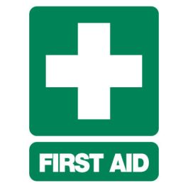 Emergency Sign - First Aid 600 x 450 mm Poly | Jaybro